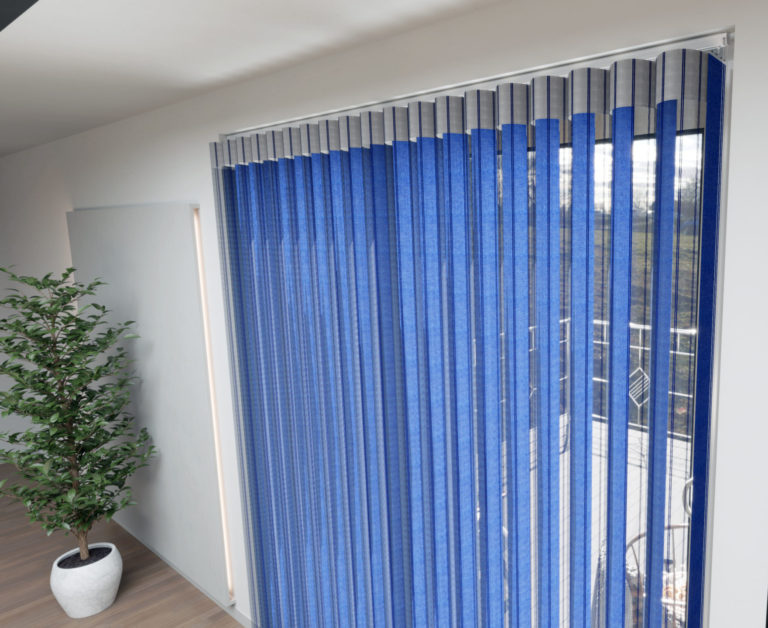 The Waved Vertical Blind - Shaded Blinds LTD